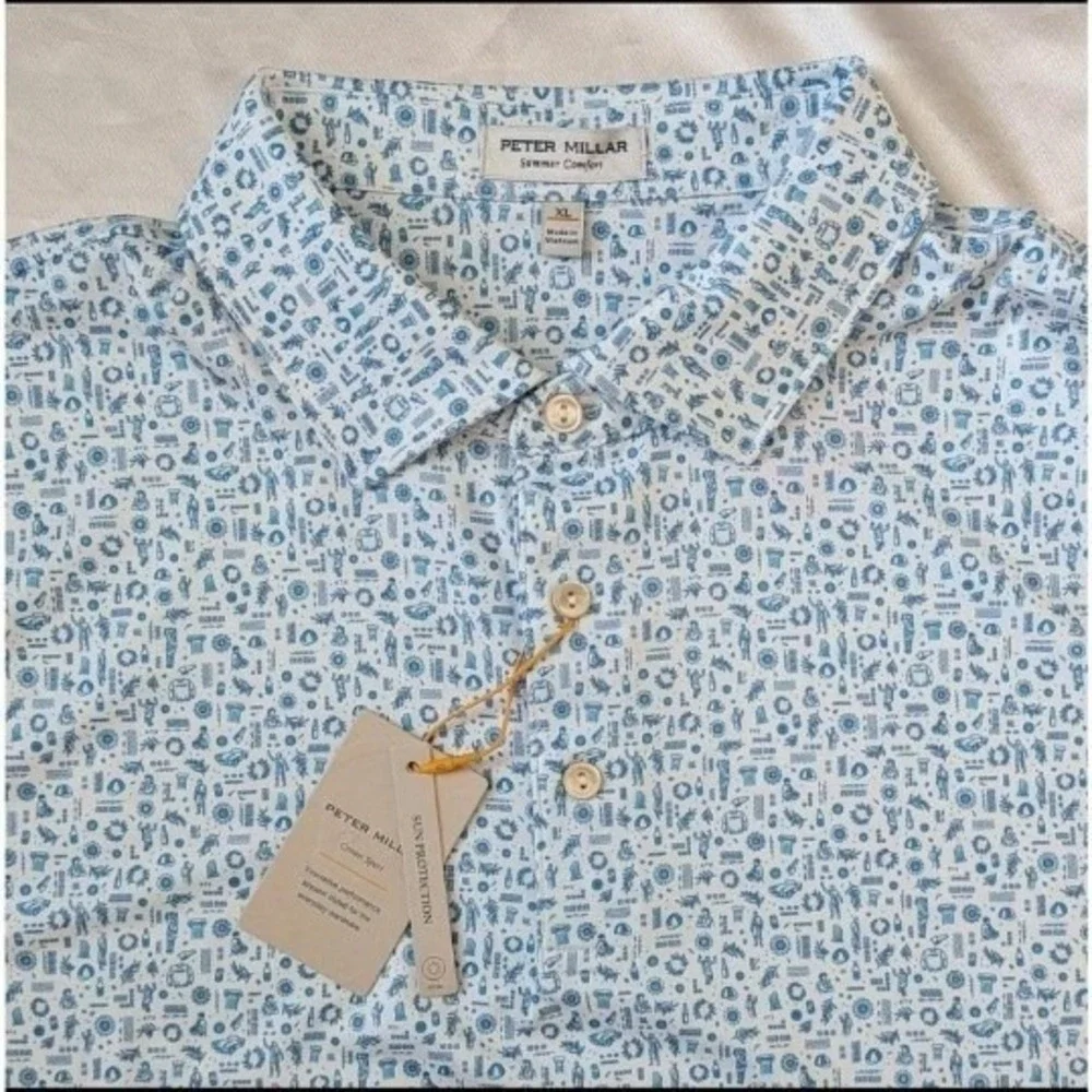Peter Millar | Shirts | New Peter Millar Summer Comfort Greek Toga ...